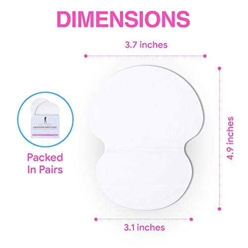Large Underarm Sweat Pads for Women - Armpit Sweat Pads for Women and Men [100 PCS], Under Arm Sweat Pad for Hyperhidrosis and Sweating – Dress Shields/Guards for Armpit Protection