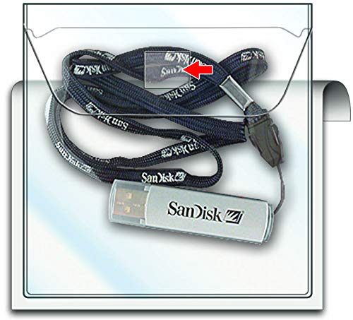 StoreSMART - Flash Drive Pocket - Peel & Stick with Resealable Flap - 500 Pack - TL10104FLASH500