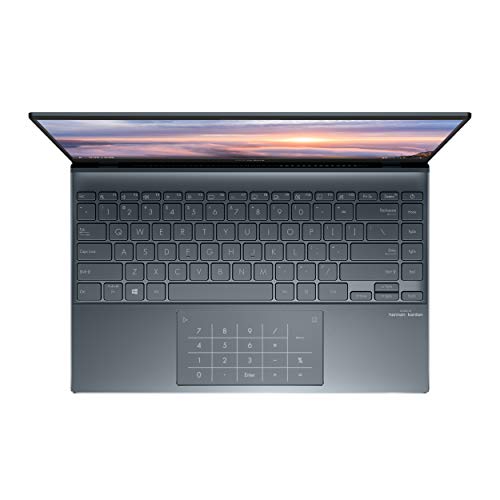 ASUS ZenBook 14 Ultra-Slim Laptop 14β FHD Display, AMD Ryzen 7 5800H CPU, Radeon Vega 7 graphics, 16GB RAM, 1TB PCIe SSD, NumberPad, Windows 11 Pro, Pine Grey, UM425QA-EH74