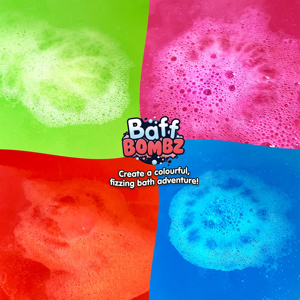 Bath Bombs Pack, Fizzing Vegan Bath Fizzers Gift Set for Children's Birthdays
