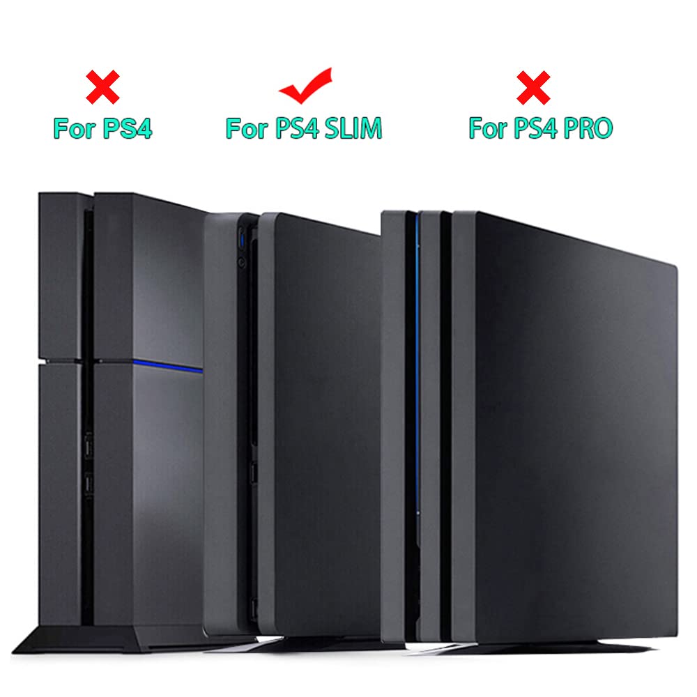 CKXIN Stand for PS4 Slim, Vertical Cooling Base Holder Stand for Playstation 4 Slim Console, Black