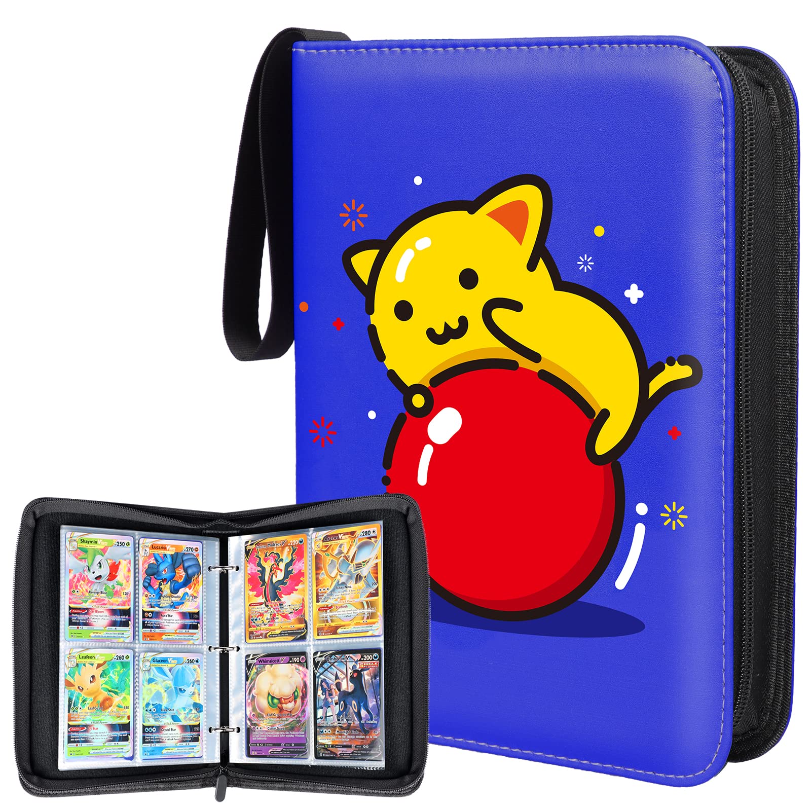 400 Pockets Collectible Trading Card Albums Book Case For TCGs, CCGs, Football, Baseball