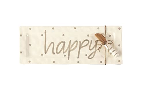 Mud Pie Happy Hostess Platter, 2 Piece Set