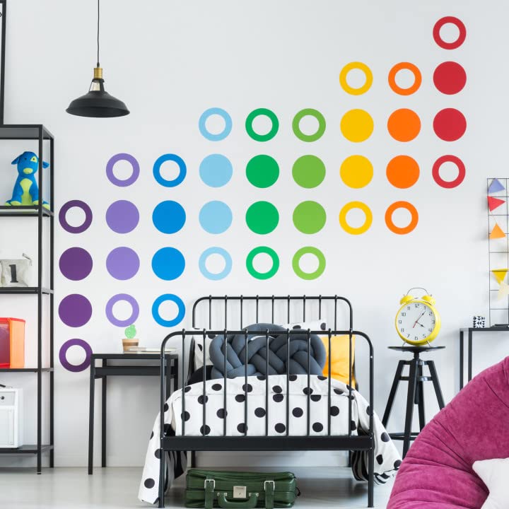 4 Inch Circle Wall Decals Abstract Wall Decal Modern Polka Dot Decals Minimalist Wall Stickers Removable Peel and Stick Wall Decals for Living Room Office Farmhouse Decor