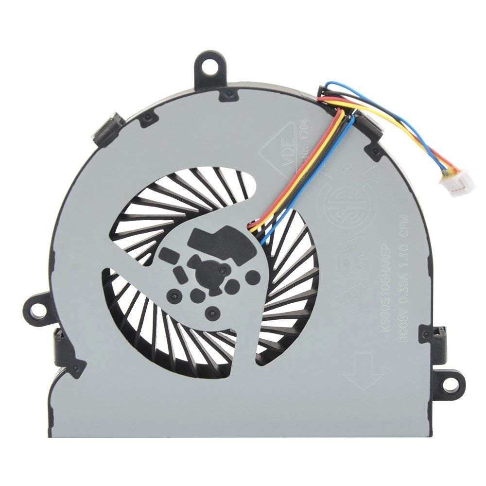 Replacement CPU Cooling Fan for HP 250 G4 255 G4 Notebook 15-AC Series DC28000GAR0, 4-Pin 4-Wire SPS 813946-001