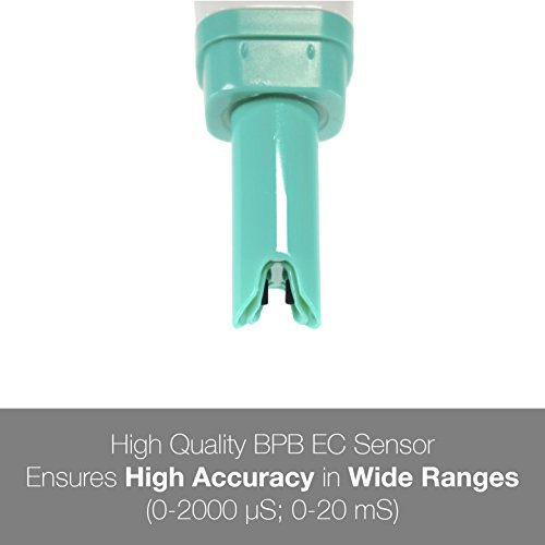 Apera Instruments Value Series EC20 Conductivity (EC) Pocket Tester Kit, ±1% F.S Accuracy in 0 to 20 mS/cm, BPB Sensor