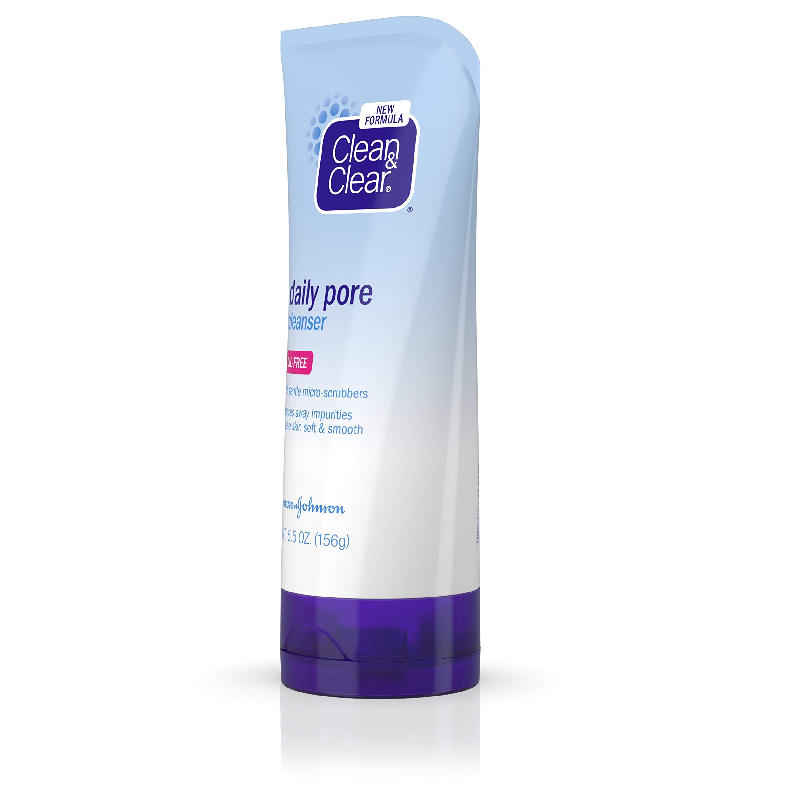 Clean & Clear Daily Pore Face Cleanser, Oil-Free Acne Face Wash for Normal, Oily & Combination Skin, 5.5 oz