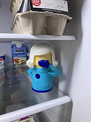 Cool Mom Fridge Deodorizer Baking Soda Container, Cold Mama Chill Lady Baking Soda Odor Absorber Box Kitchen Mama Refrigerator Deodorizer Baking Soda Holder Funny Kitchen Gadgets for Fridge Cleaner