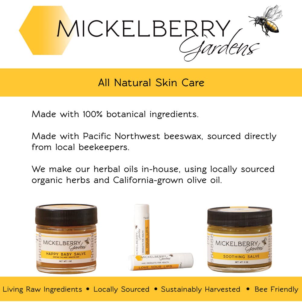 Herbal Baby Salve, Natural Diaper Rash Ointment - Organic Calendula Body Products for Babies (1 ounce)