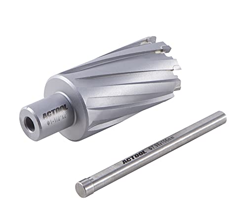 ACTOOL 1-1/2'' Diameter x 2'' Depth of Cut Carbide Tipped TCT ANNULAR Cutter with 3/4'' Weldon Shank