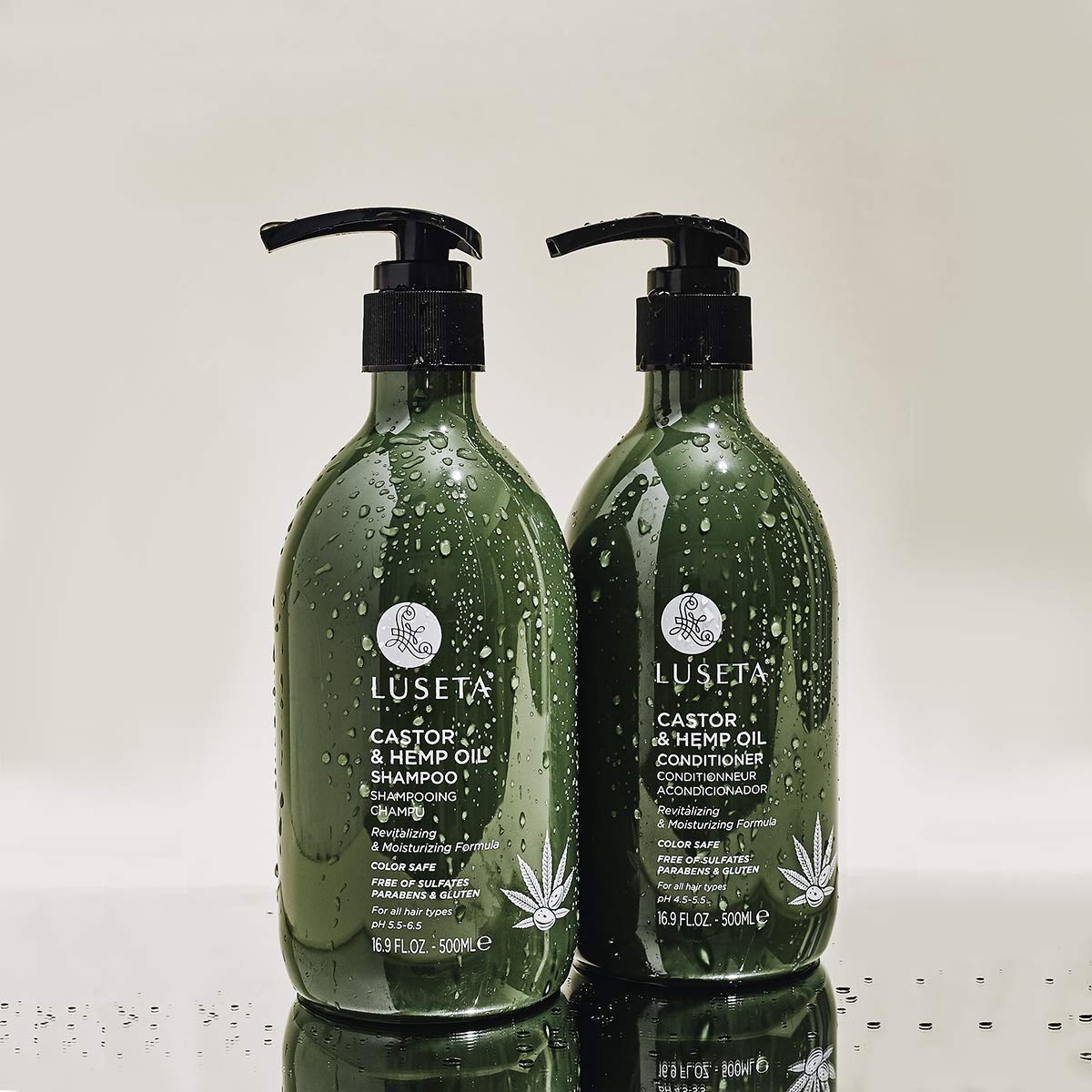 Luseta Castor & Hemp Oil Shampoo for Hair Growth, Hair Loss/Repair, Thickens & Enriches Thinning 33.8oz