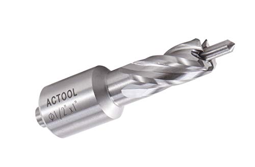 ACTOOL 1/2" Diameter × 1" Depth of Cut HSS ANNULAR Cutter with 3/4'' Weldon Shank