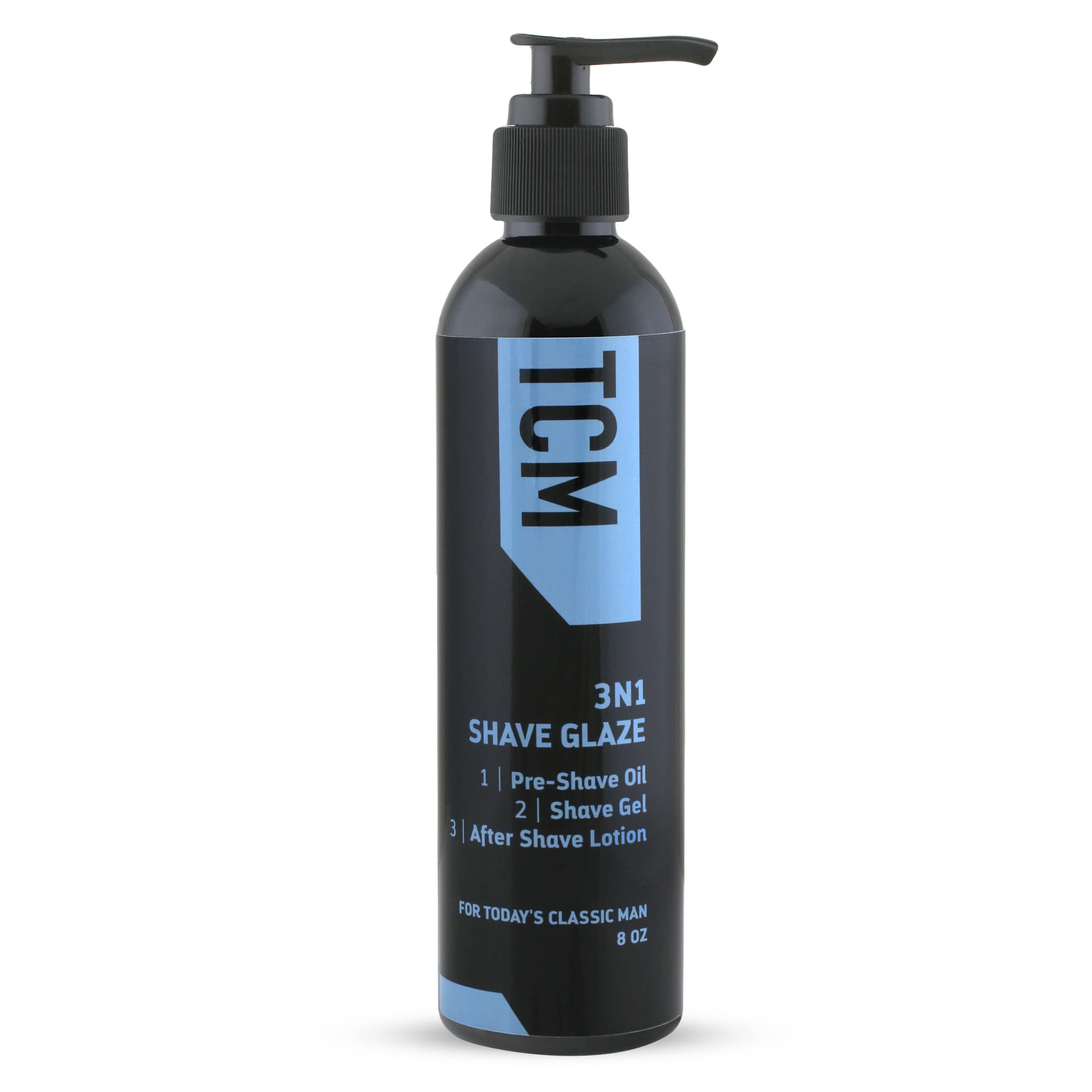TCM 3N1 Men's Shave Glaze for Close Comfortable Shave 8oz