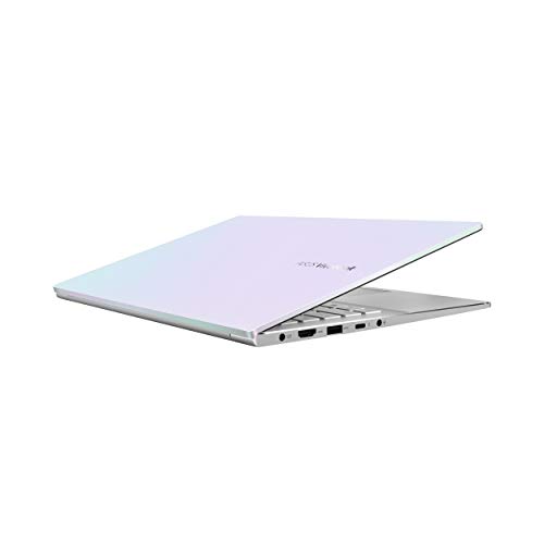 ASUS VivoBook S14 S433 Thin and Light Laptop, 14” FHD Display, Intel Core i5-1135G7 CPU, 8GB DDR4 RAM, 512GB SSD, Thunderbolt 3, Wi-Fi 6, Windows 10, AI Noise-Cancellation, Dreamy White, S433EA-DH51