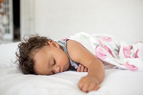 Copper Pearl Large Premium Knit Baby Swaddle Receiving Blanket Floral Grace