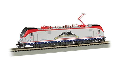Bachmann Trains ACS-64 Dcc Wowsound Equipped Electric Locomotive Amtrak #642 - Salutes Our Veterans - HO Scale, Prototypical Silver