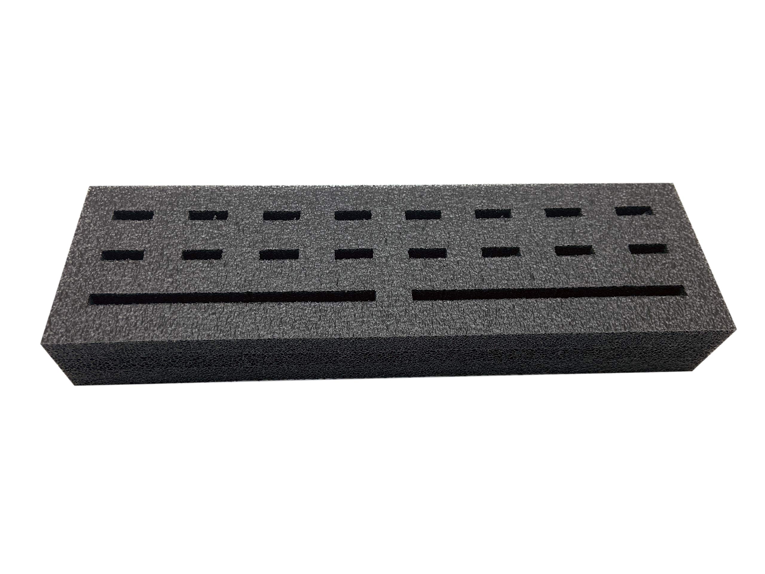 Flash USB Thumb Drive Holder Storage Organizer Foam | Antistatic and Shockproof (Small, Holds 16 USB, 2 SATA HDD Slots)