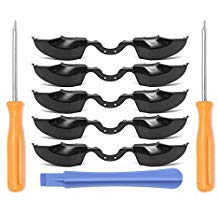 5PCS Black LB RB Bumper Trigger Button with T8 T6 Screwdrivers Replacement for Xbox One Elite Controller