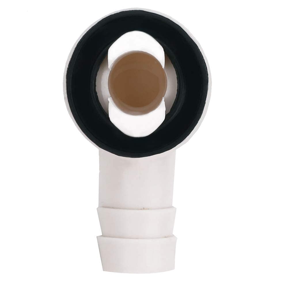 5 Pack 15 mm AC Drain Hose Adapter with Rubber Ring for Midea Mini-Split and Window AC Unit. Universal Drain Hose Connector Elbow Fitting Compatible with Electrolux Frigidaire Room Air Conditioner