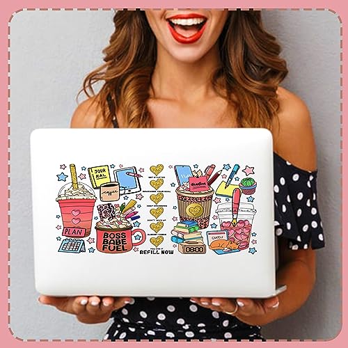 ArtCentury UV DTF Cup Wrap, 15 Sheets Cup Theme Rub on Transfers for Crafting 16OZ Libbey Glass Cups Wrap Transfer Stickers Decals Waterproof Crafts Vintage UV DTF Cup Wrap