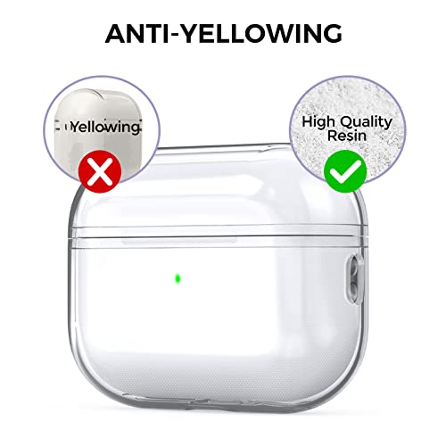 ATAMER Compatible Airpods Pro 2 Case, Clear Soft TPU Protective Cover, Compatible with MagSafe, with Lanyard, AirPods Pro 2nd Generation Charging Case 2022 (Clear)