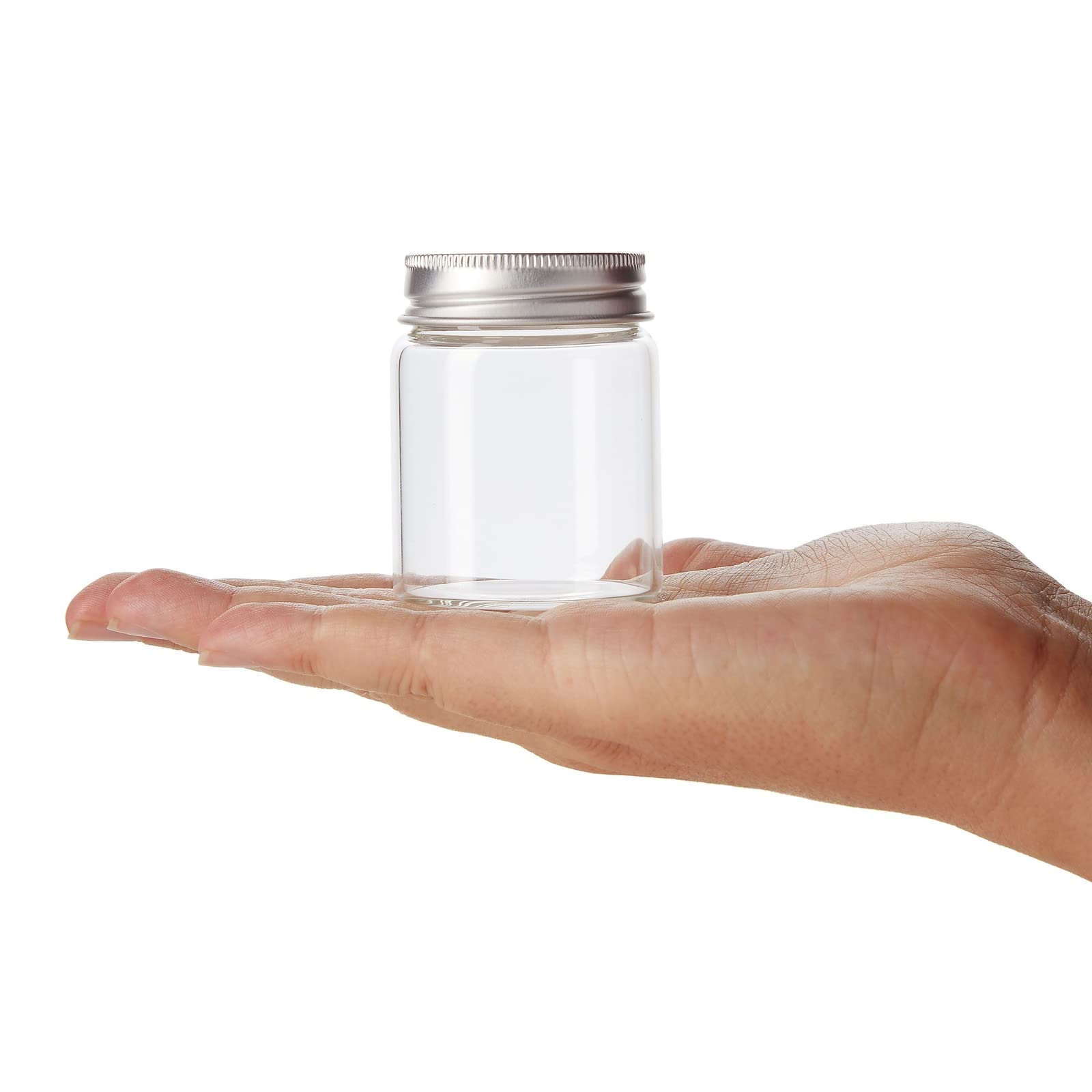 5 Pack Mini Glass Jars with Lids, 1.7 oz Small Mason Jars for DIY Crafts, Spices, Jams, Jellies