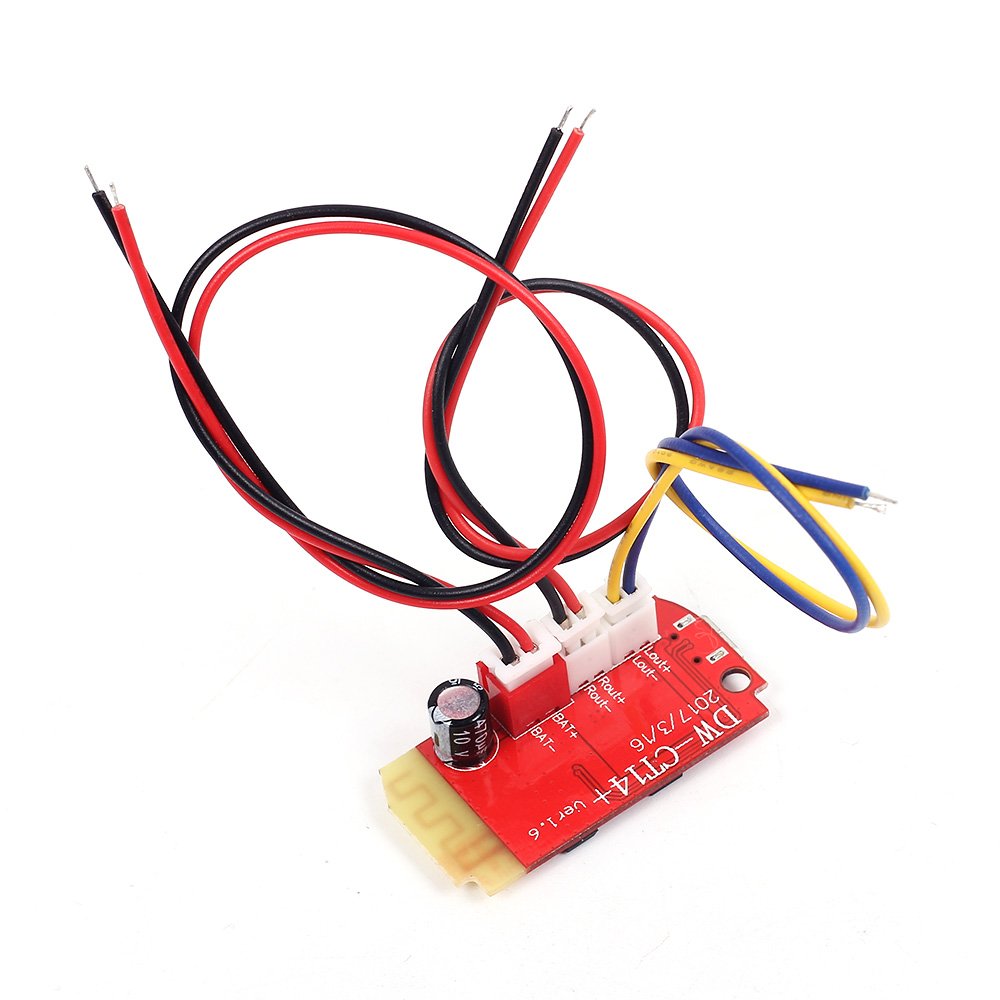 Audio Amplifier Board, Icstation Ḅḷụẹ-ṭọọṭḥ-Compatible Stereo Audio Amplifier Module 2x5W BT 5.0 Mini Amplifier Board 3.7V 5V for DIY Speakers