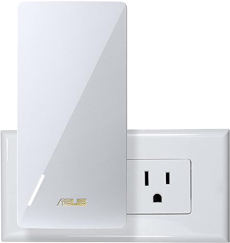 ASUS RP-AX58 AX3000 Dual Band WiFi 6 (802.11ax) Range Extender, AiMesh Extender for Seamless mesh WiFi; Works with Any WiFi Router (White)