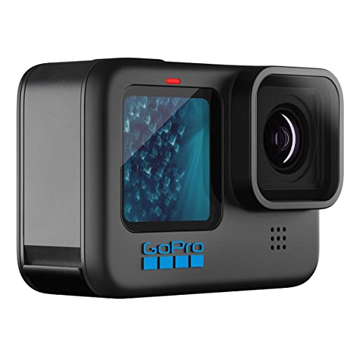 GoPro HERO11 Black Waterproof Action Camera Sport Power Bundle with Dual Battery Charger, 3X Rechargeable Li-Ion Batteries, 128GB microSD Memory Card, Cleaning Kit, 480p