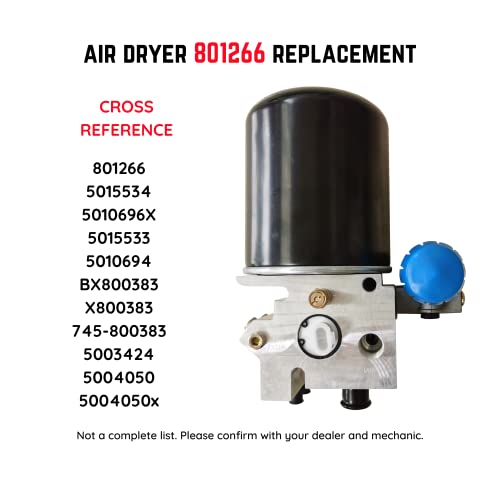 Trackon Parts AD-is Air Dryer, Air Dryer 801266 Direct Replacement, 12 Volt DC Heater