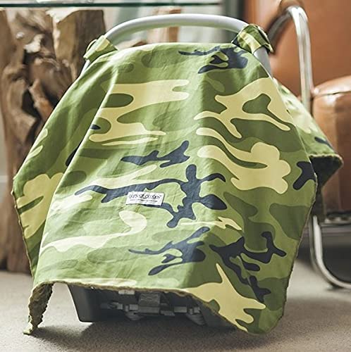 Carseat Canopy 5 Pc Whole Caboodle (Hunter) Baby Infant Car Seat Cover Kit with Minky Fabric