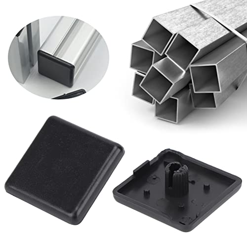 50Pcs Aluminum Profile End Cap Cover Kit Black Plastic Fasteners for 2020/3030/4040 EU Standard(2020)