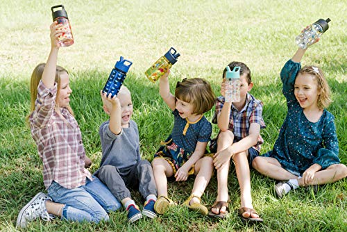 Simple Modern Disney Kids Water Bottle Plastic BPA-Free Tritan Cup with Leak Proof Straw Lid | Reusable and Durable for Toddlers, Boys, Girls | Summit Collection | 16oz, Minnie Mouse Retro