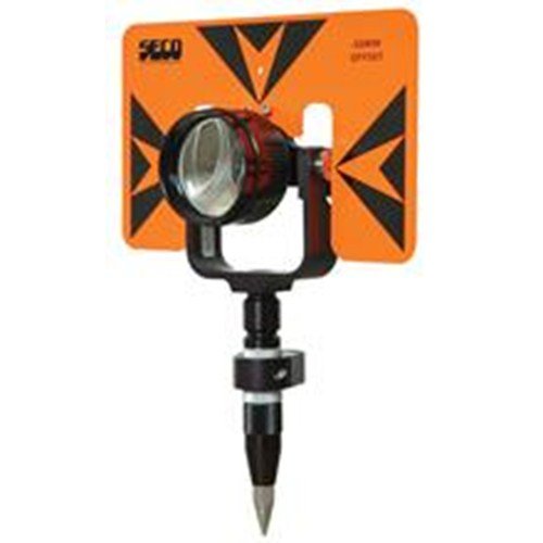 AdirPro Handheld Mini Stakeout Rod - Heavy Duty Mini Rod with 40-Minute Adjustable Circular Vial, Replaceable Point, 5/8 Threaded Stud and Removable Tip for Prism Total Station Surveying