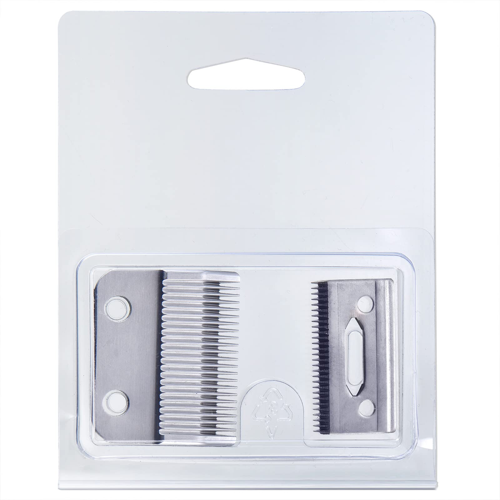 3 Sets Hair Clipper Replacement Blades Adjustable Clipper Blades 2 Hole (1mm - 3mm) Hair Trimmer Replacement Blades (Silver)