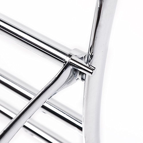 Hamhsin Stainless Steel Wall Mounted Bathroom Towel Rack Brushed Towel Shelf Towel Holder Hotel Rail Shelf Storage Holder (40cm)