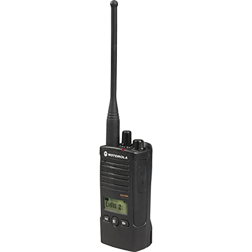 4 x Motorola RDU4160D RDX Business Series Two-Way UHF Radio with Display (Black) (RDU4160D) + 4 x Motorola HKLN4604 PTT Earpiece