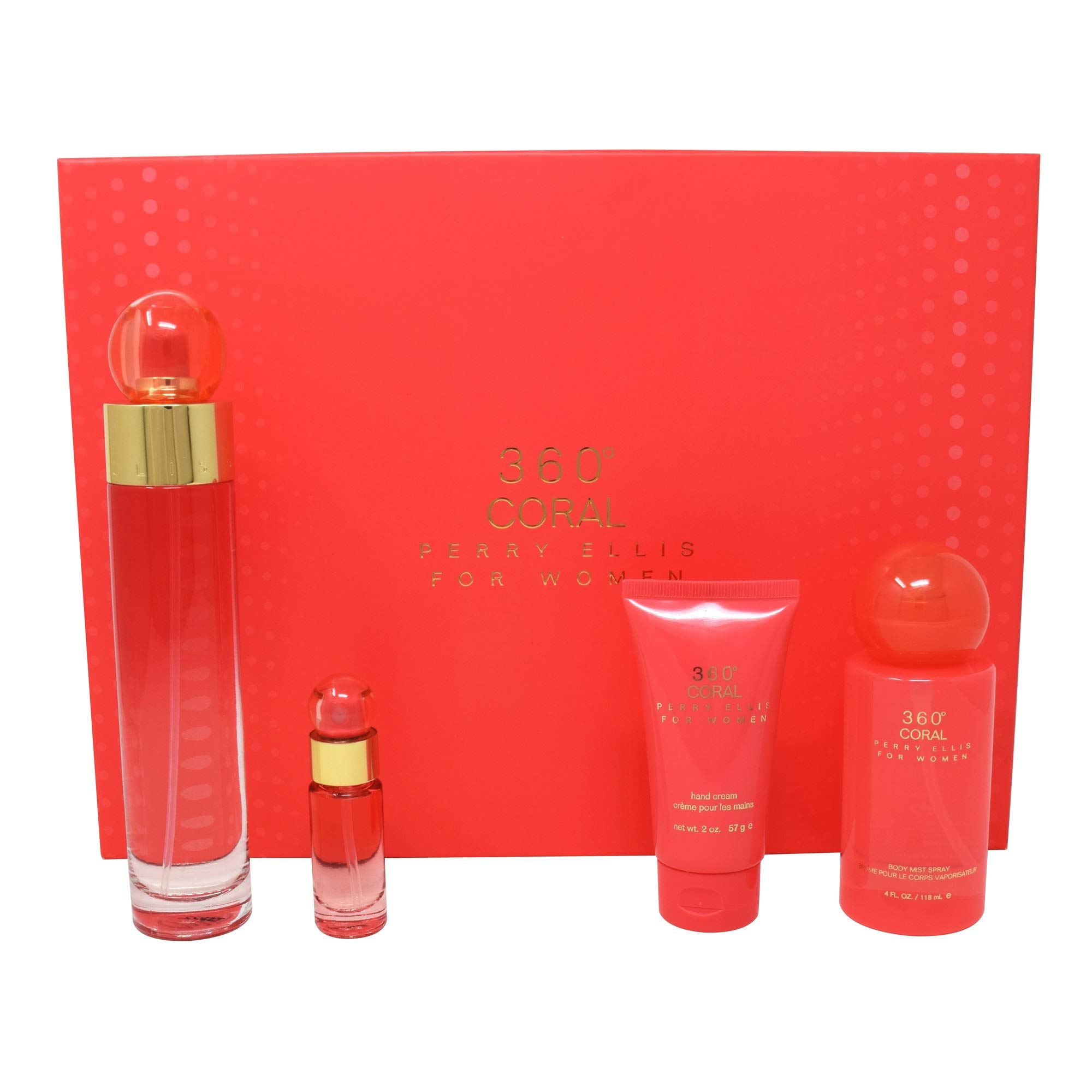 Perry Ellis Fragrances Coral 4 Piece Gift Set for Women