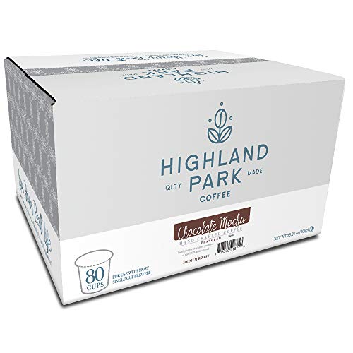 Highland Park Coffee Single Serve Coffee Pods, Chocolate Mocha, Chocolate Mocha, 80.0 Count