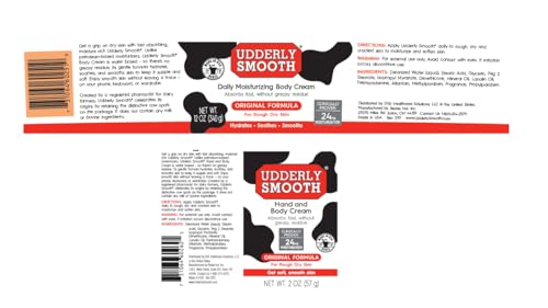 UDDERLY SMOOTH NonGreasy Hand and Body Moisturizer Cream Bundle 1 Kit, 3 Count