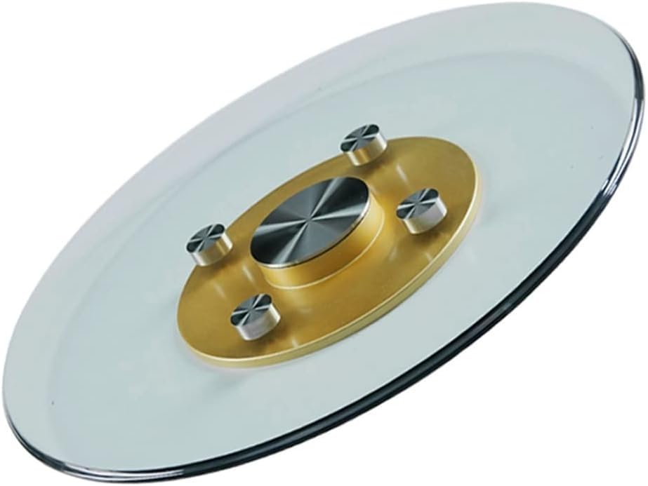 70cm 80cm 90cm 100cm Lazy Susan Glass Rotating Tray,Turntable Dining Table Centerpiece Large Tabletop Rotating Tray Clear Serving Plate Round With Silent Bearing (Size : 100cm)