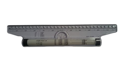 Actopus 12-Inch Plastic Parallel Rolling Ruler 30cm for Architects, Students