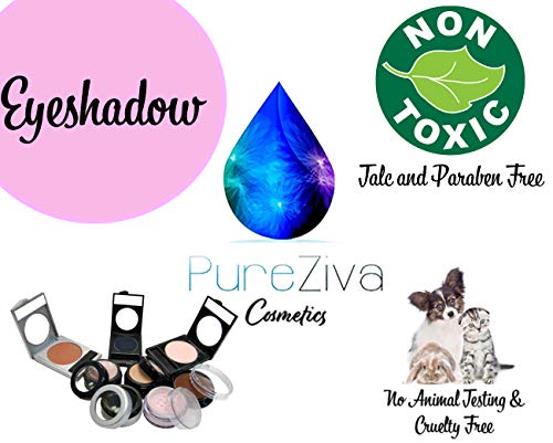 Pure Ziva Nude Neutral Naked Sheer Sugar Cookie Beige Matte Pressed Powder Single Vegan Eyeshadow; Talc, Paraben & Cruelty Free