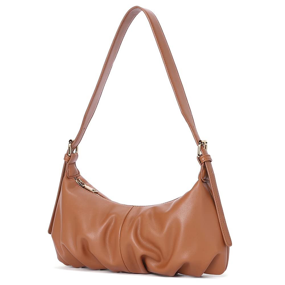CLUCI Shoulder Bag,Purses for Women Dumpling Small Hobo Bags Vegan Leather Ladies Clutch with Adjustable Strap