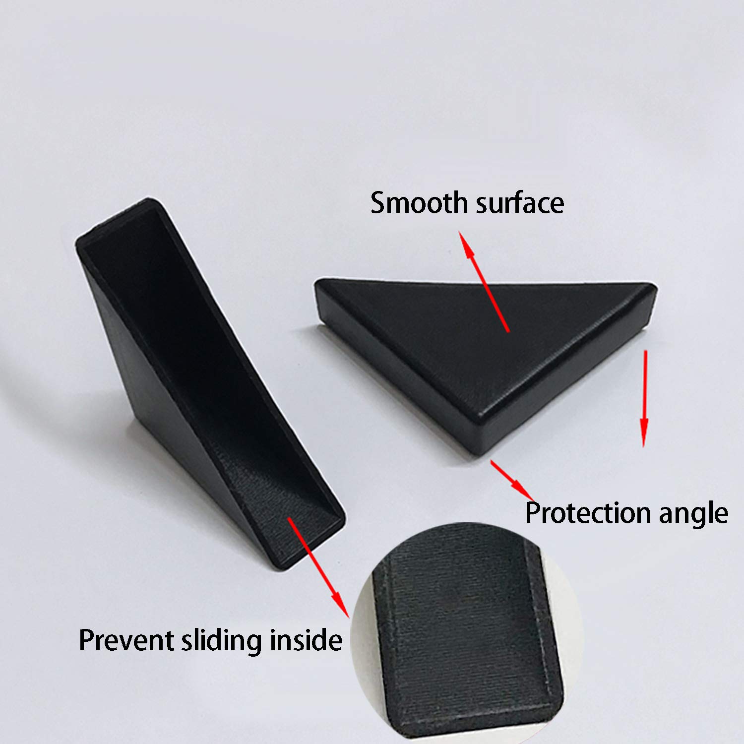 UoYu Corner Protectors- 20 Pcs Shape Triple-cornered Glass Corner Protector Cushion (8mm x 50mm)