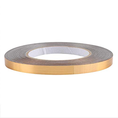 54.7Yard Ground Tile Foil, PVC Waterproof Self-Adhesive Floor Crevice Line Sticker, Ground Corner Decoration Home Decor Accessories(Gold 1cm/0.39in)