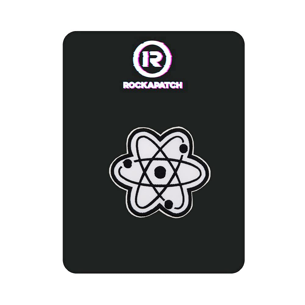 Atom Embroidered Iron On Patch
