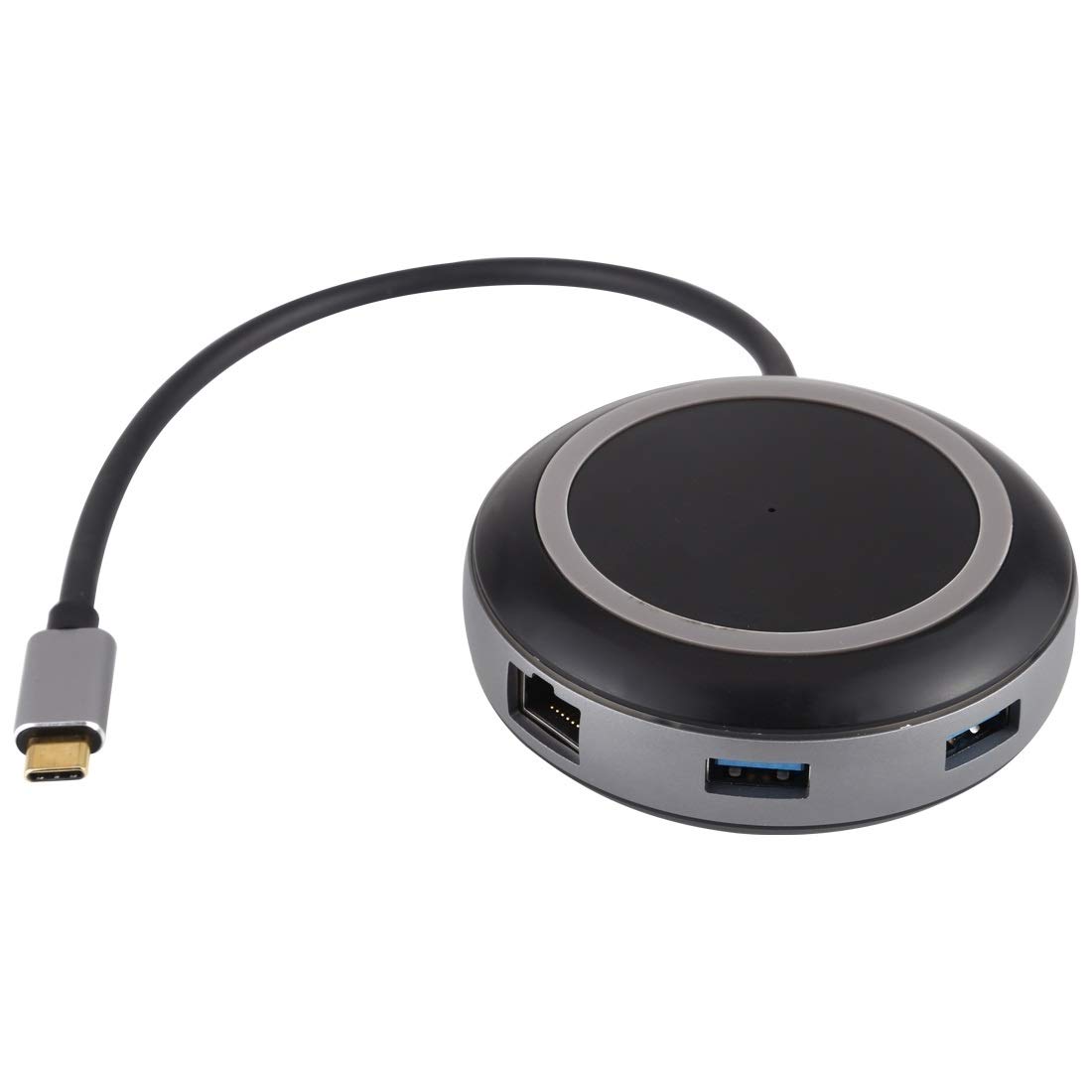 USB Hub Portable USB Hub USB-C/Type-C to USB 3.0 x 3 + USB-C/Type-C + HDMI + RJ45 + SD/TF Card Reader Multi-Function HUB Adapter