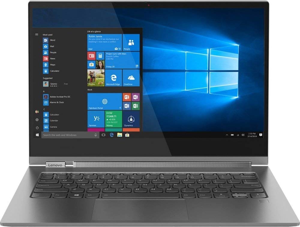 Lenovo 2019 Yoga C930 2-in-1 13.9" FHD Touch-Screen Laptop - Intel i7, 12GB DDR4, 1TB PCIe SSD, 2X Thunderbolt 3, DolbyAtmos Audio, Webcam, WiFi, Active Pen, 3 LBS, 0.6", Windows10, Iron Gray