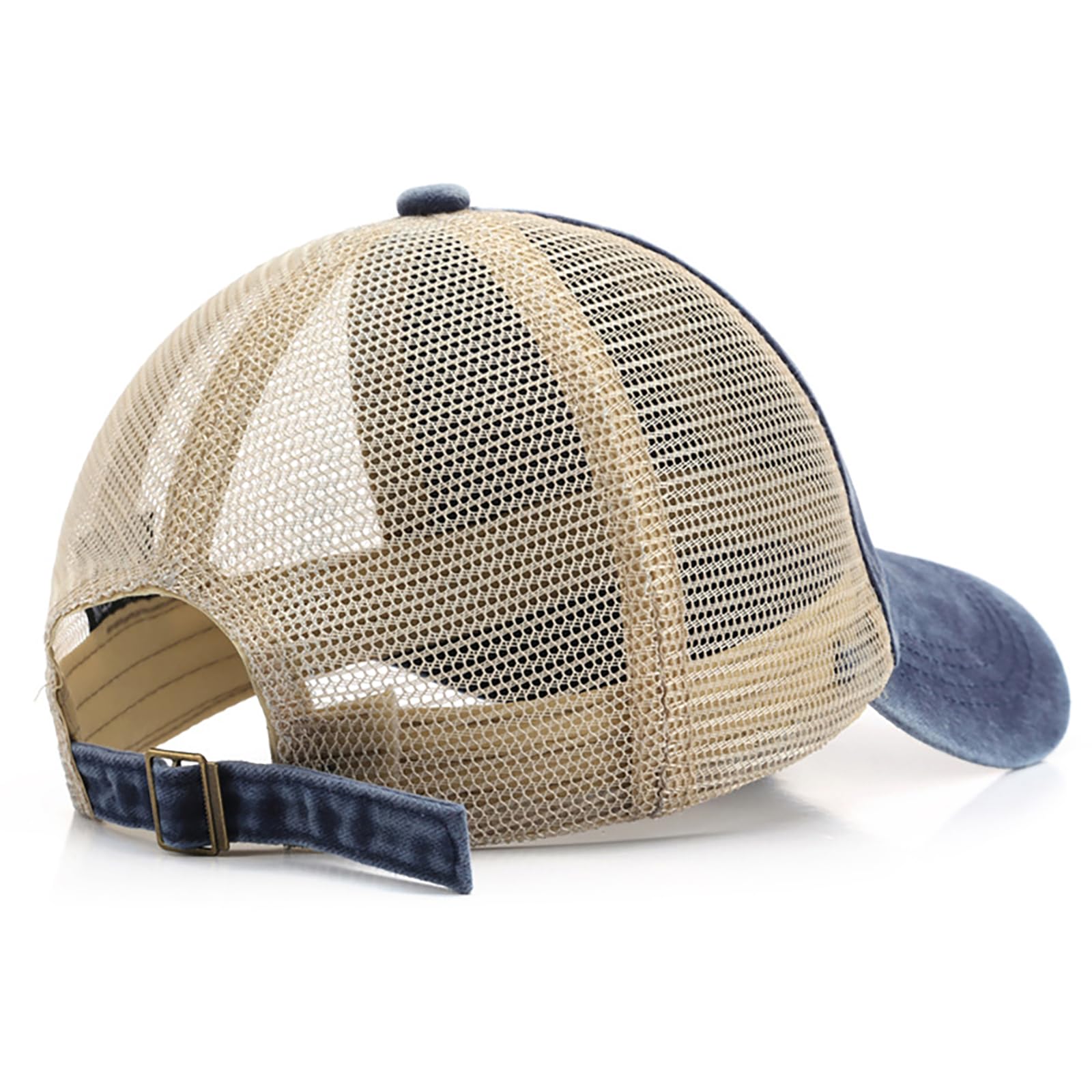 3 Packs Vintage Washed Cotton Distressed Mesh Cap Baseball Cap Golf Suitable for Men and Women